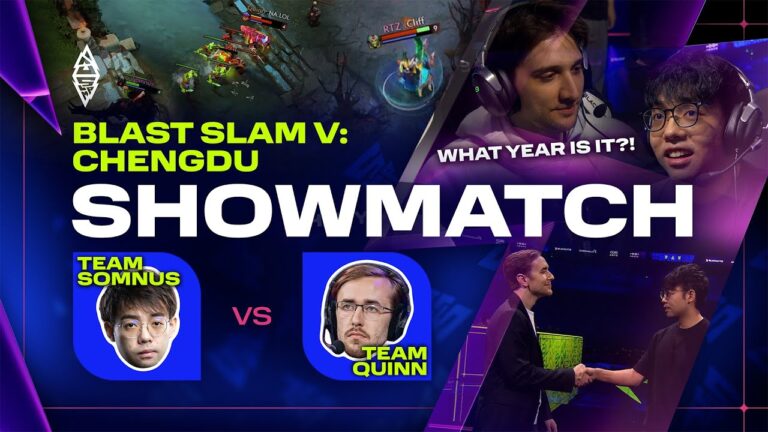SHOWMATCH! TEAM SOMNUS vs TEAM QUINN – Official Highlights – BLAST Slam ...
